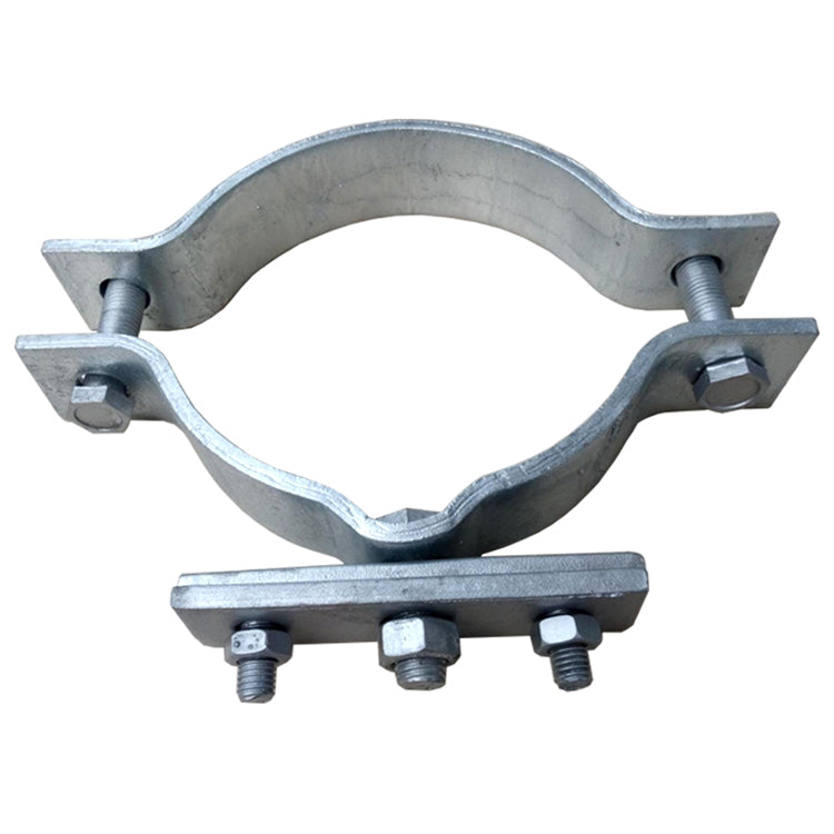 FM-08 Single Offset Pole Band Galvanized Iron Pressing Mount Clamp Hoo ...