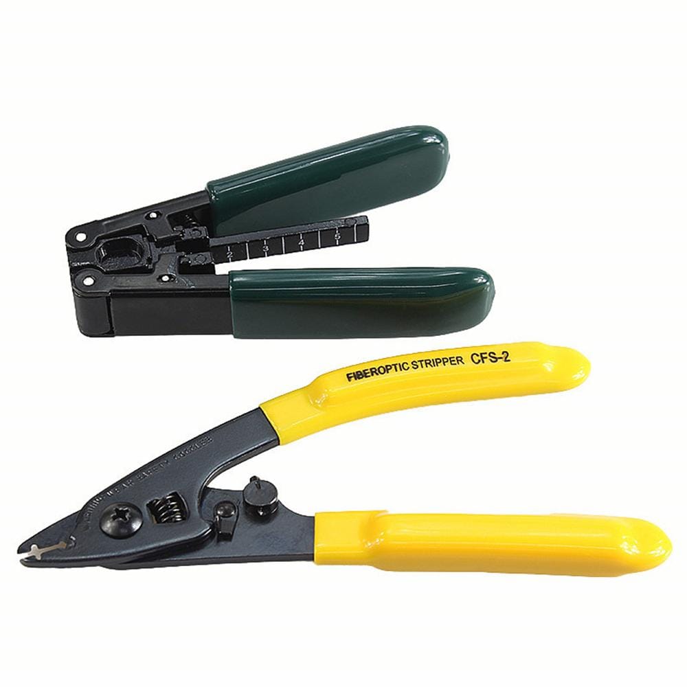 Splicing Splice Fiber Optic Stripping Tool Kit Set With Fiber Cleaver ...